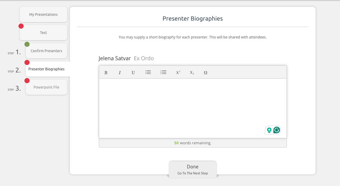 Uploading Presentation Files